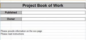 Project Book of Work Template Download - PM Majik