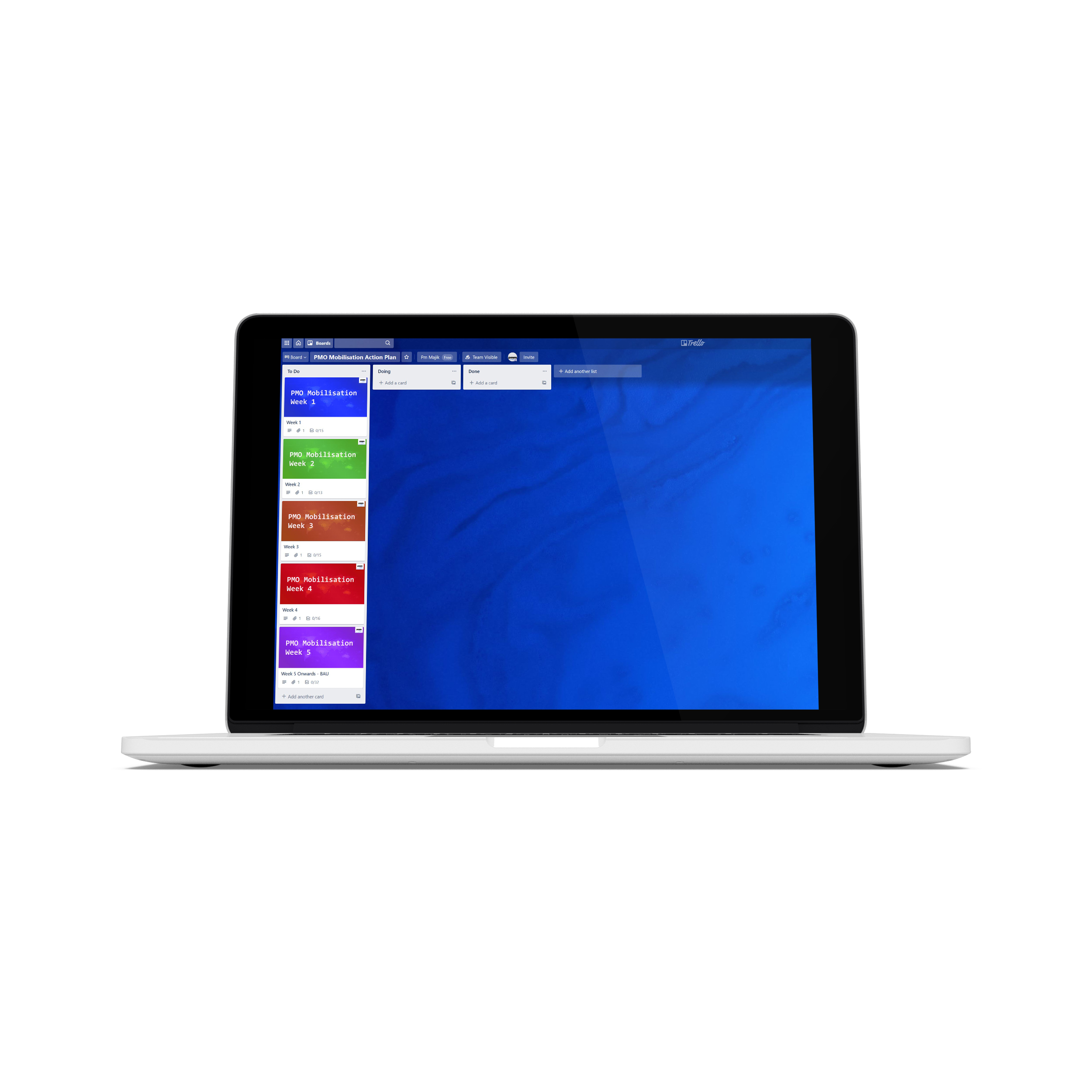 Rapid-PMO-Mobilisation-Trello-Board - PM Majik